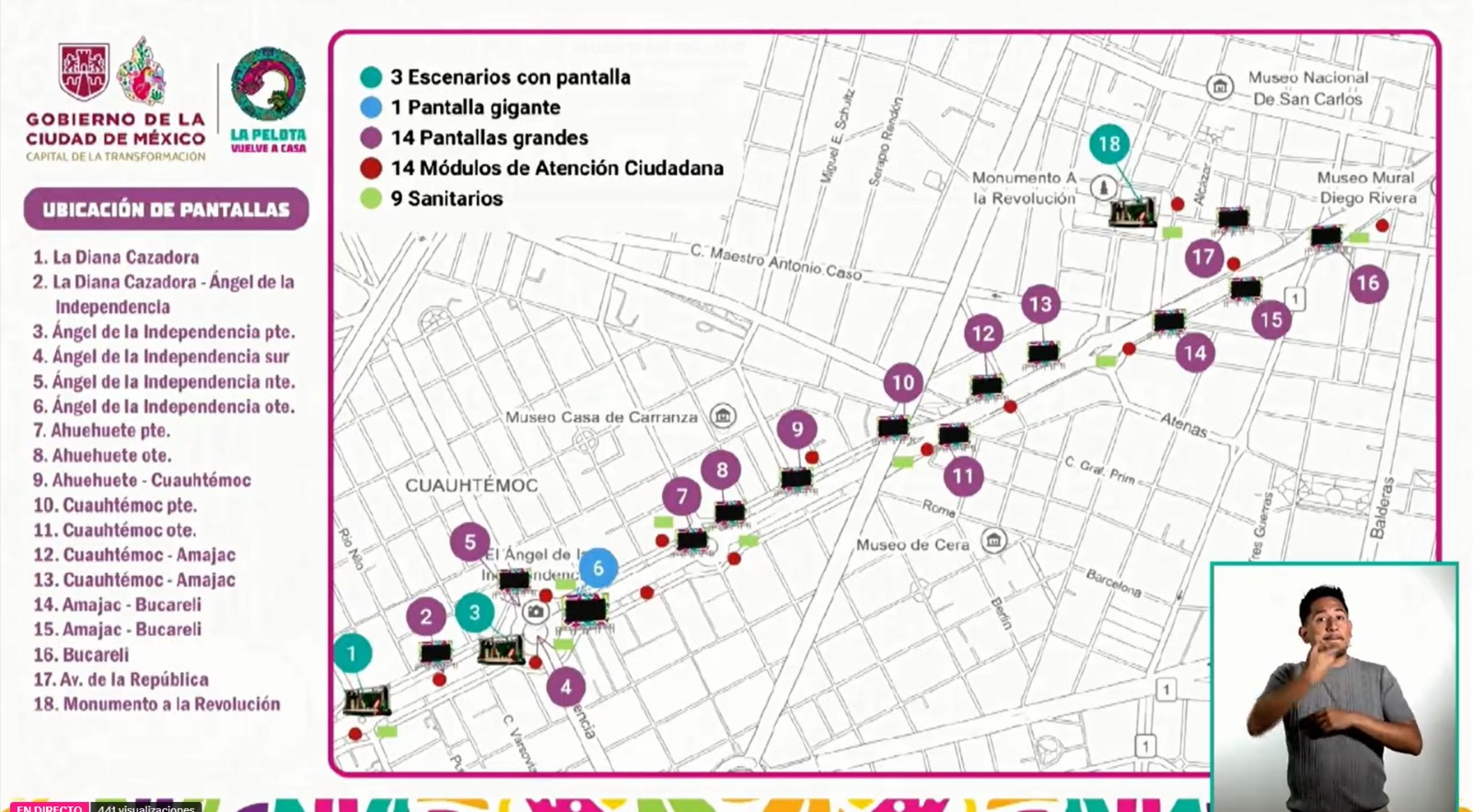 La fiesta mundialista llega al Ángel de la Independencia con pantallas ...